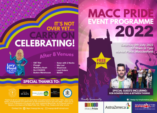 MaccPride Hub poster - MaccPride - Pride in Macclesfield